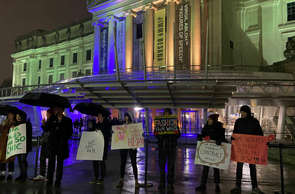 Brooklyn Museum Union Protest – New York City News Service